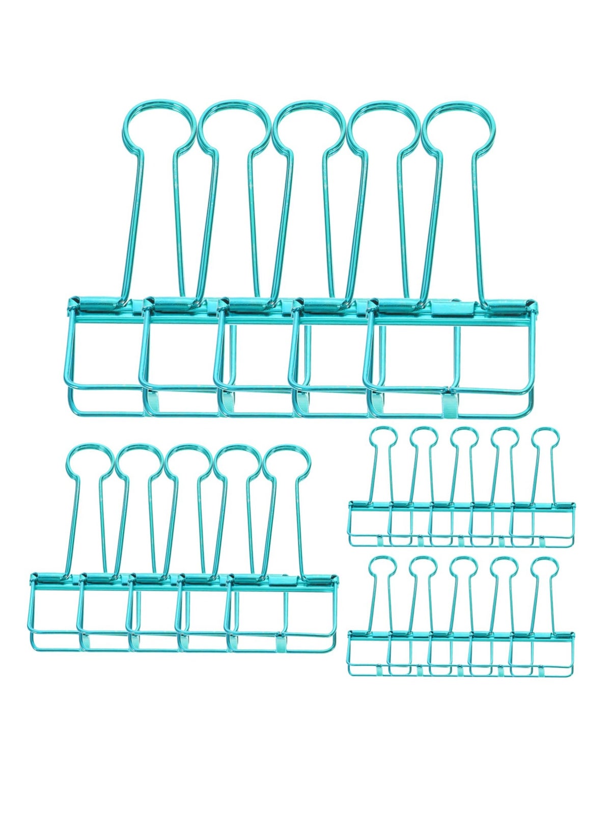KASTWAVE 20Pcs Binder Clips for Office Binder Clips Wallet Dovetail ...