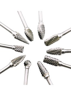 SYOSI Aluminum Cutting Bits Carbide Burr Set-10 Pieces For Die Grinder ...
