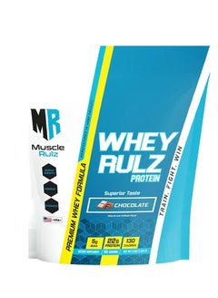 Muscle Rulz Musclerulz, Whey Rulz Protein, 4LB, Chocolate, 52 Servings ...