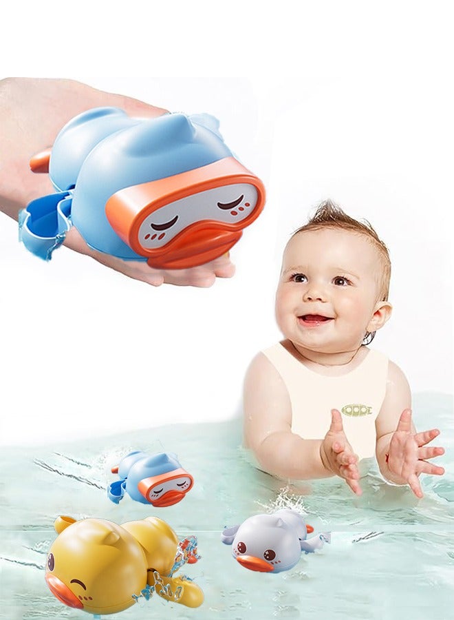 Generic Toddler Bath Toys Set, 3 Colors Wind-up Swimming Ducks, Baby ...