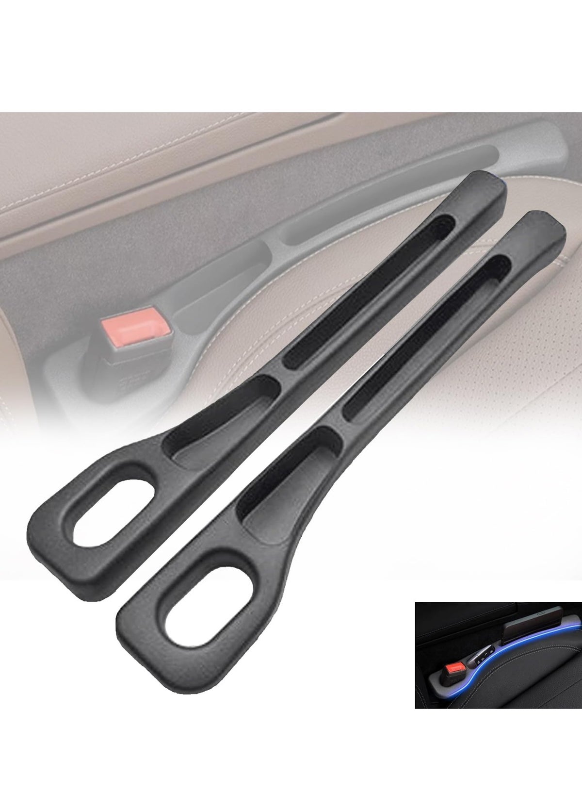 BABONA 1 Pair of Car Seat Gap Fillers Organizer, Car Side Seat Gap ...