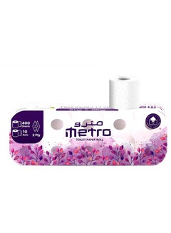 Metro Toilet Roll 400 Sheets Absorbent, Sterilized, Soft Paper, 2 Ply ...
