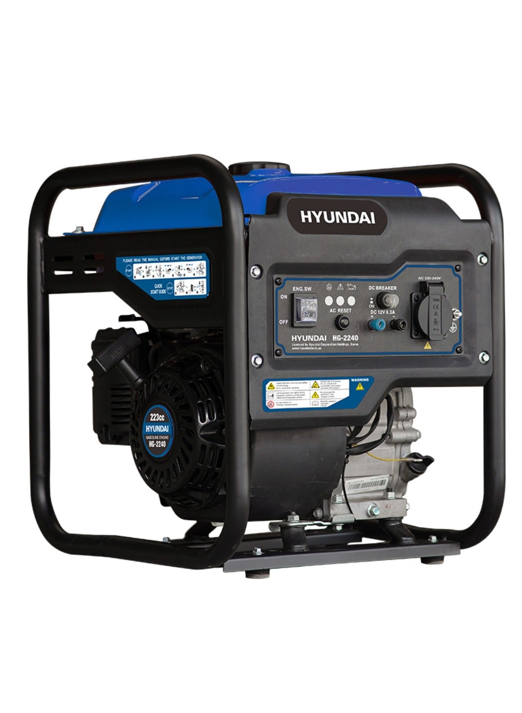 HYUNDAI HYUNDAI Inverter Generator HG-2240 - 4kW (4,000W) Max Power ...
