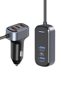 Generic Multi Port Car Charger 75.5W 6 in 1 Car Cigarette Lighter 6 ...