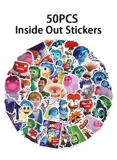 GMORO 50Pcs Inside Out Stickers for Kids,Cartoon Water Bottle Stickers ...