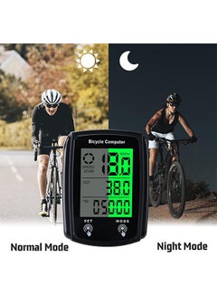 Arabest Wired Bike Computer, MPH KM/H Bicycle Computer, Digital LCD ...