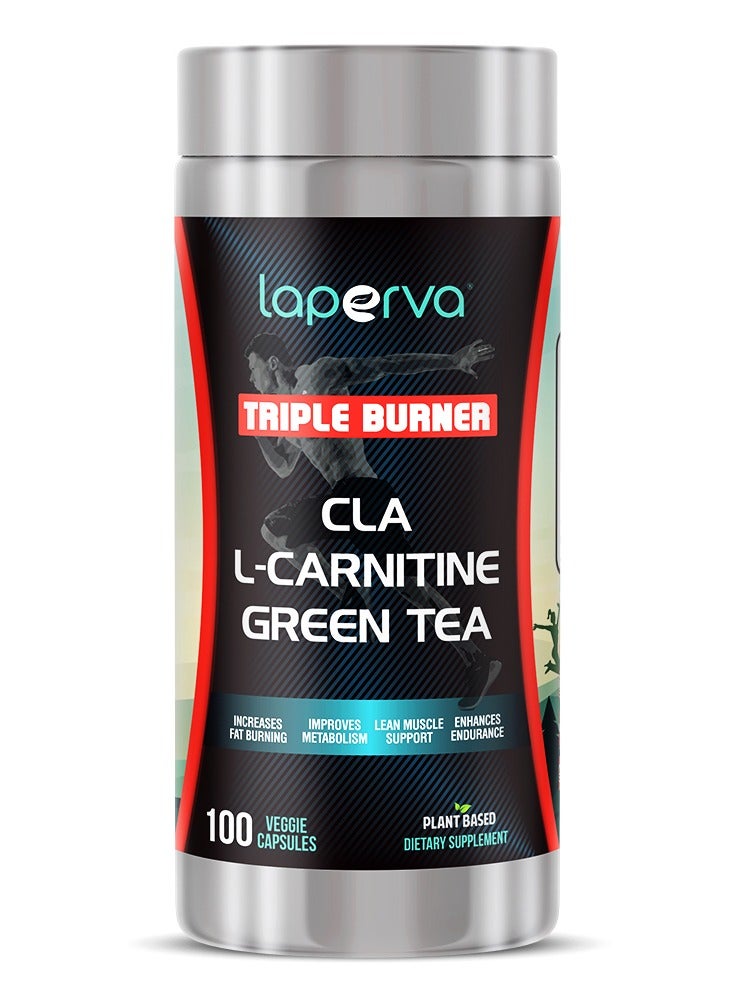 Laperva Triple Burner Cla - L Carnitine - Green Tea, 100 Veggie ...