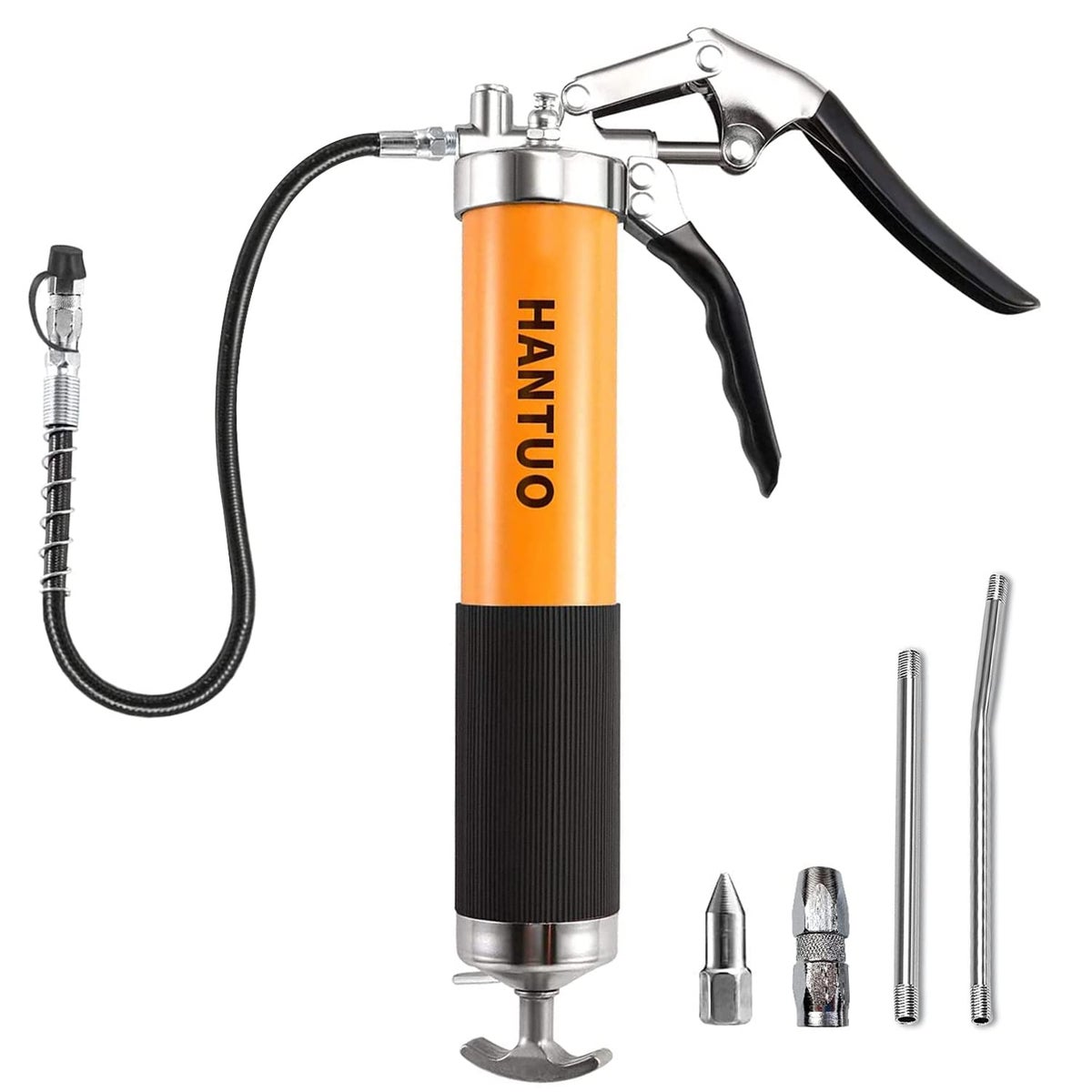 HANTUO Grease Gun 8000 PSI Heavy Duty Professional Pistol Grip Grease ...