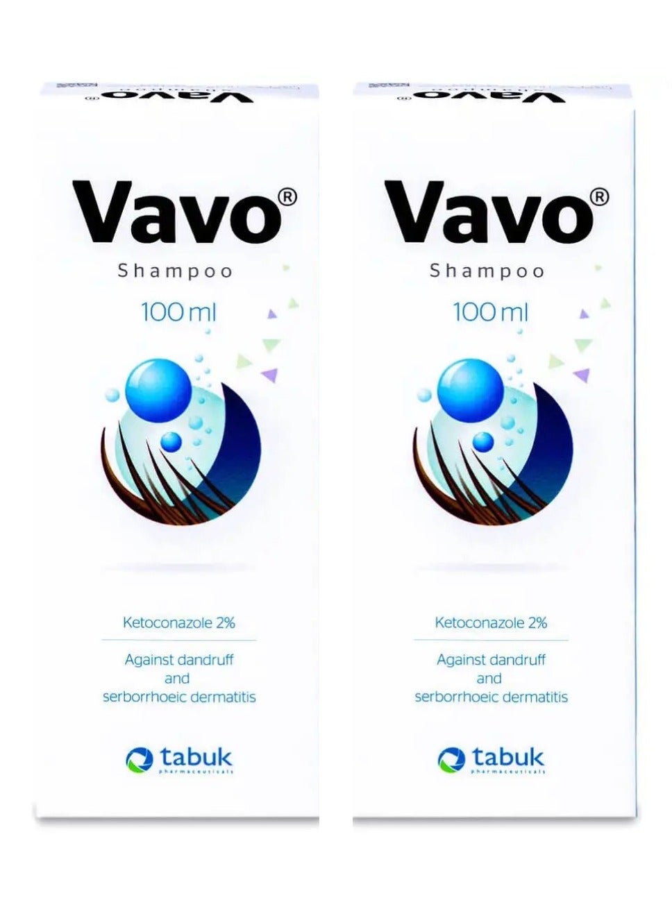 Vavo 2-Piece Set Ketoconazole Shampoo 2% To Treat Dandruff And Insomnia ...