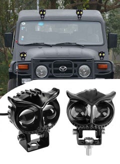 Muyixin 2-Piece LED Car Top Flood Work Light Bar 45W Owl Light Bar ...