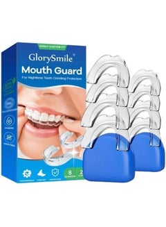 GlorySmile 8 Pcs 2 Sizes Mouth Guard for Clenching Teeth at Night ...