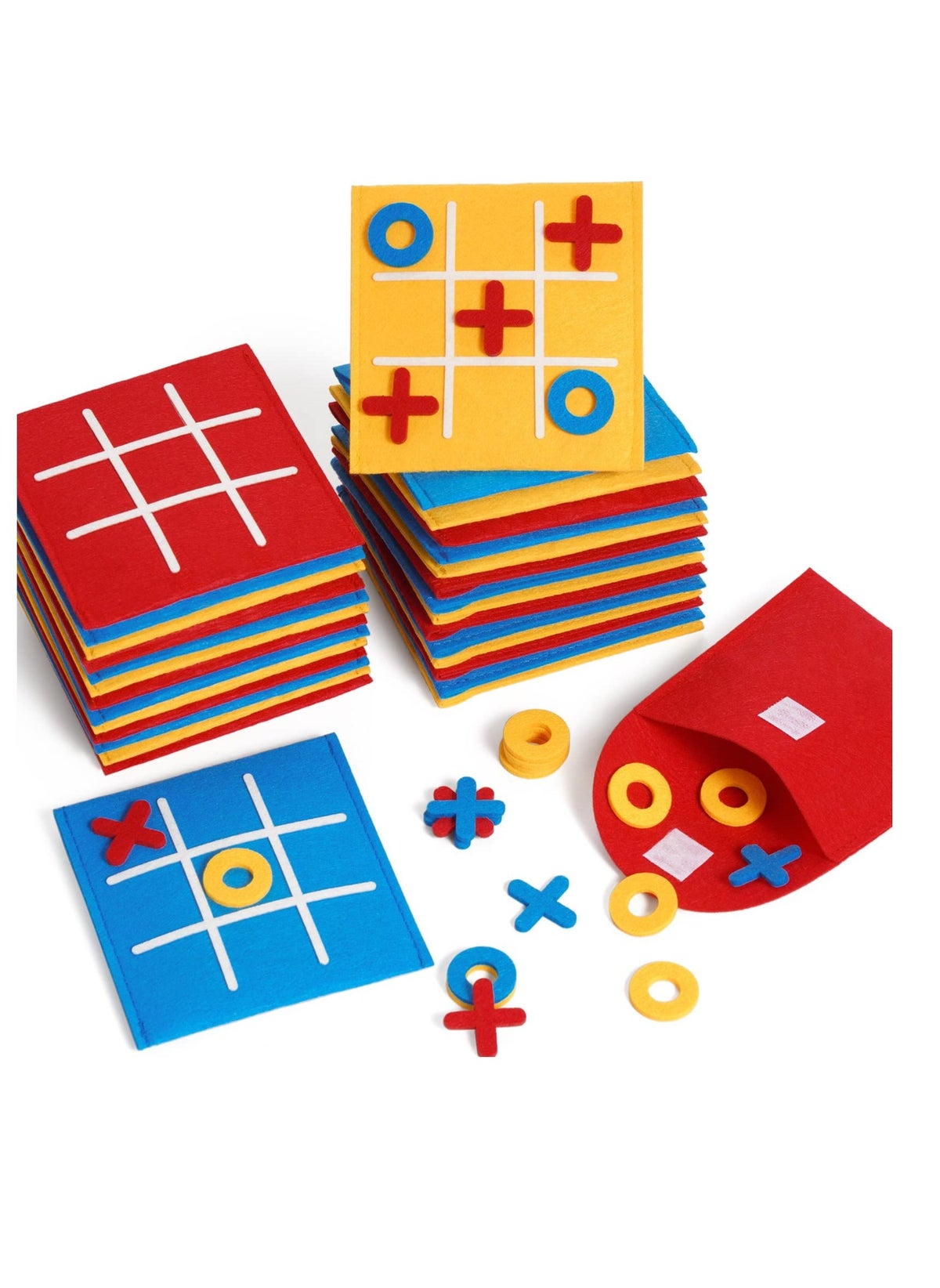 Generic Tic Tac Toe Mini Board Game Toy, 12 Pack 3 Color Mini Tic Tac ...