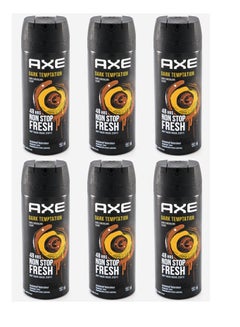 Axe Set of 6 Packs Dark Temptation Deodorant Body Spray 150x6ml KSA ...
