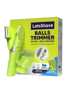 LetsShave Men's Pubic Hair Trimmer | Groin Hair Shaver | V-Shaped Head ...