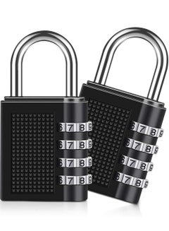 SYOSI 2 Pack 4 Digit Combination Padlock for School, Gym, Locker ...
