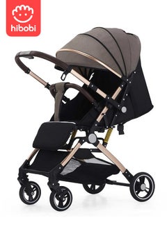 hibobi Two-Way Push High View Portable Folding Stroller Available for Boarding - Brown UAE ...