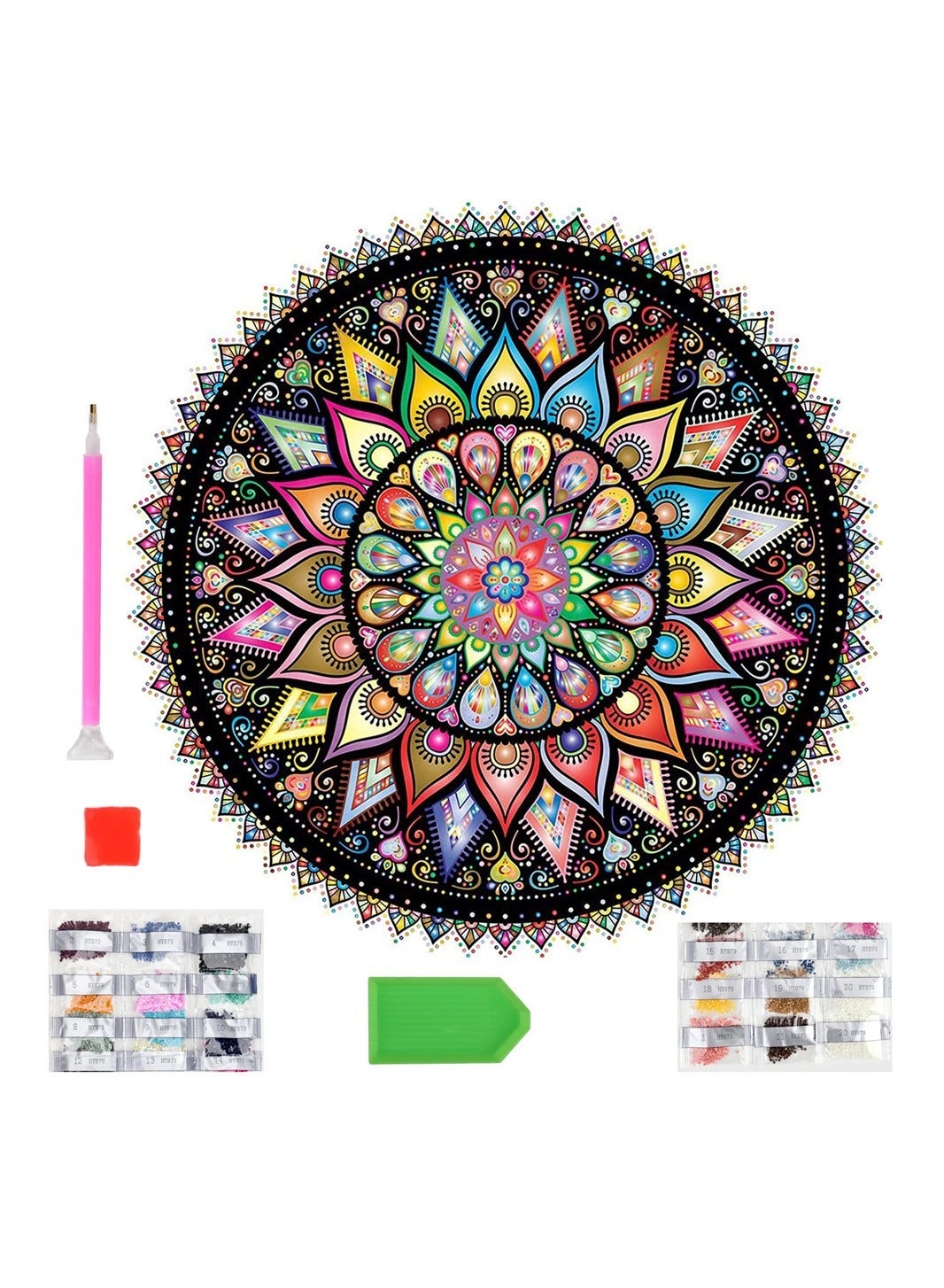Generic 5D Mandala Diamond Painting Kits, DIY Diamond Art Full Drill ...
