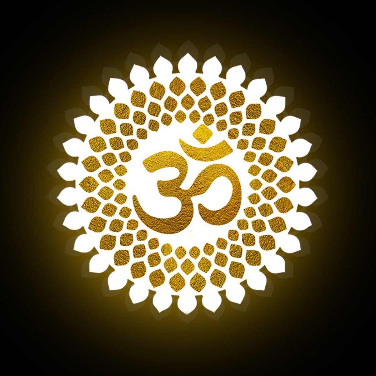 Generic OM Mandala Creation OM Mandala Wall Lit LED Light Wall Decor A ...