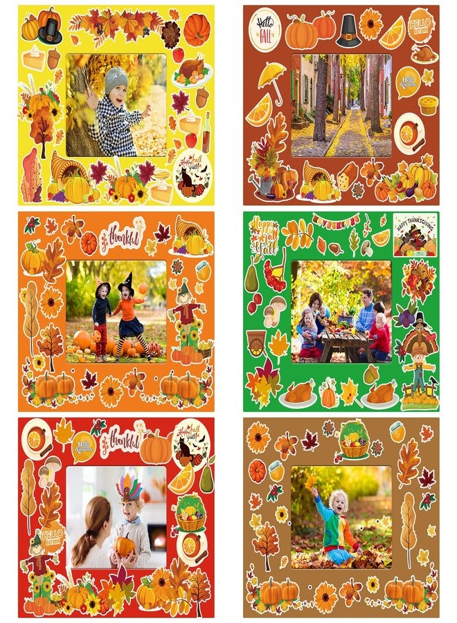 Capoda 24 Pack Fall Picture Photo Frames Craft Kit DIY Thanksgiving ...