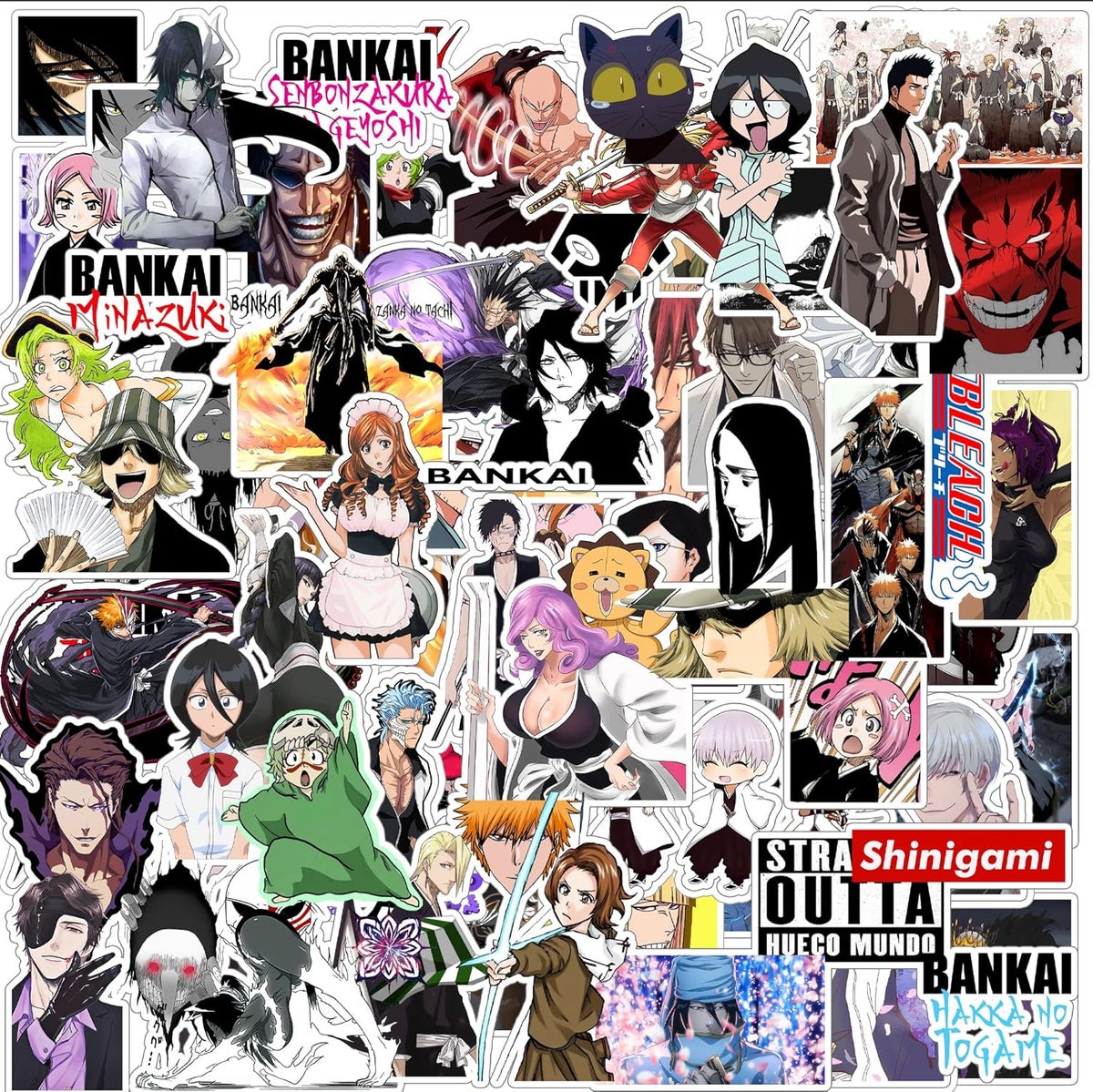 Thepaper9store Paper9store Pack of 75+ Bleach Stickers for Laptop ...