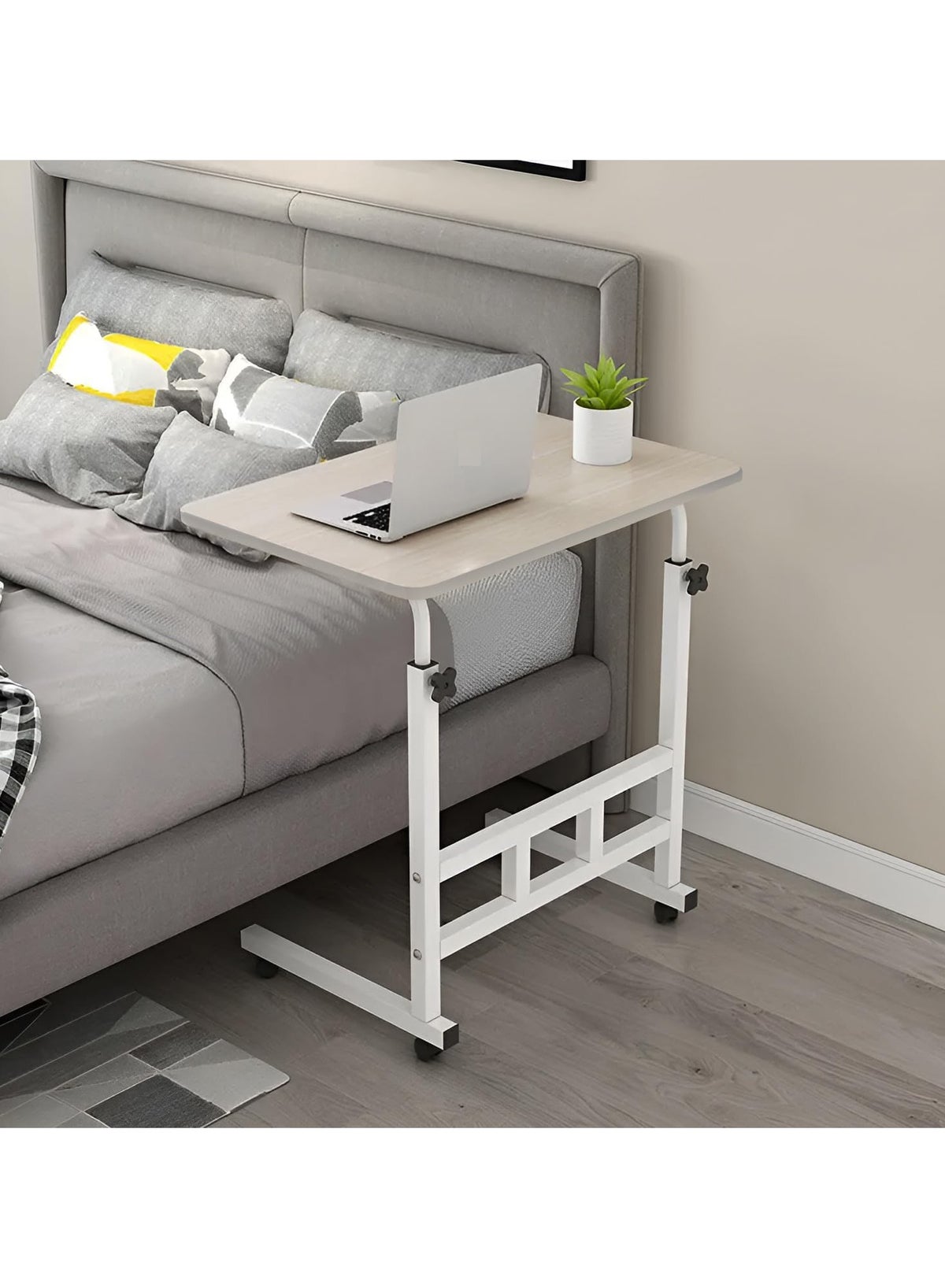 DubaiGallery Portable Medical Overbed Table, Mobile Bedside Sofa End ...