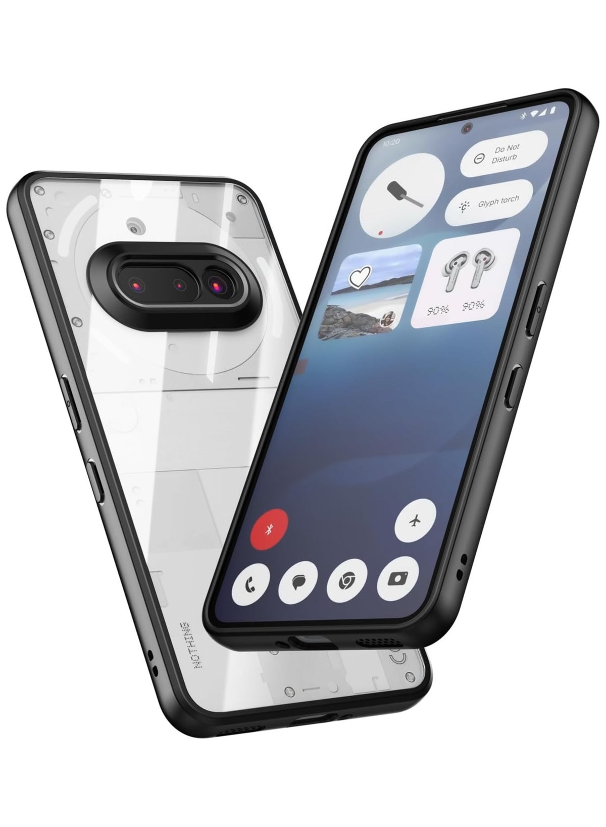 Generic For Nothing Phone (3a) Case, TPU Bumper + PC Hard Back Cover ...
