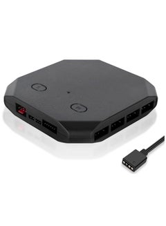 Generic Fan Hub Controller/Splitter for 4-Pin & 3-Pin PC Cooling Fans ...
