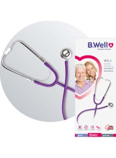 B.Well Swiss WS-2 Lilac Professional Stethoscope with Dual-Head Chest ...