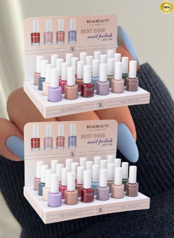 REAL BEAUTY 48 Pieces Real Beauty Best Essie Nail Polish Multi Color ...