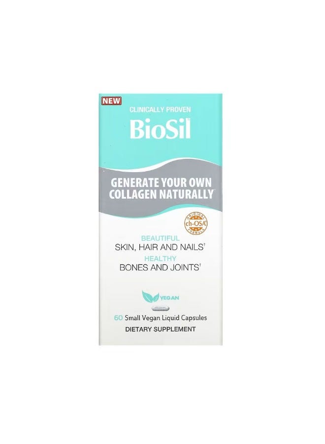 BIOSIL Advanced Collagen Generator 60 Small Vegan Liquid Capsules ...