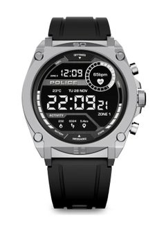 POLICE My Avatar IP Gun Alloy Case Black Silicone Strap Gents ...