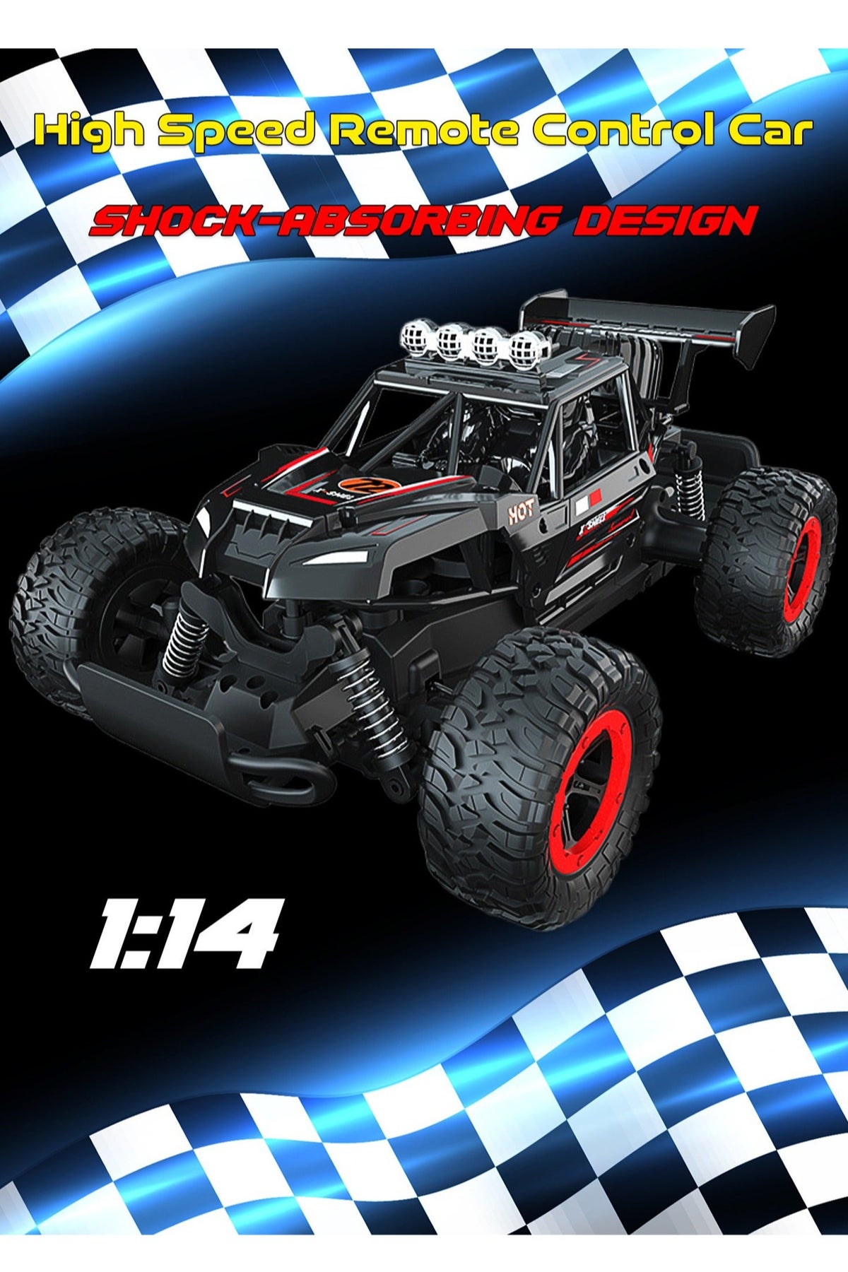 JJRC RC Cars Remote Control Car 1:14 Off Road Monster Truck 2WD Off ...