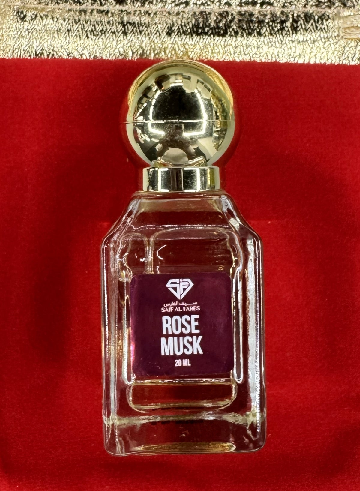SAIF AL FARES Rose Musk Attar Perfume Oil Roll On for Men & Women 20ml ...