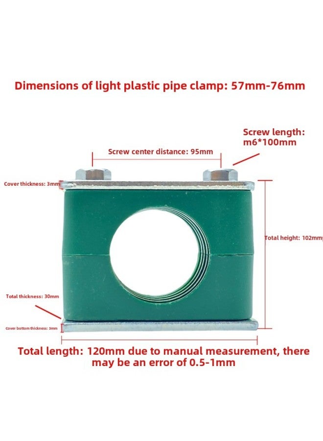 Generic Light/heavy Duty Plastic Pipe Clamp Nylon Duplex Aluminum Alloy ...