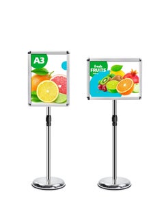 Arabest A3 Sign Stand Adjustable Poster Stand Aluminum Snap Frame Menu ...