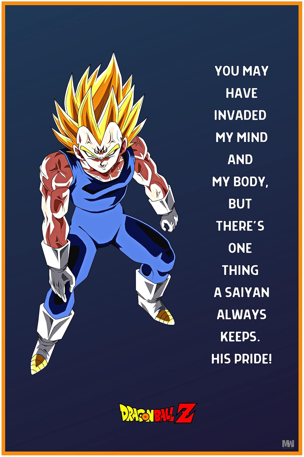 Midnight Works Midnight Works Dragon Ball Z DBZ Vegeta Saiyan Pride ...