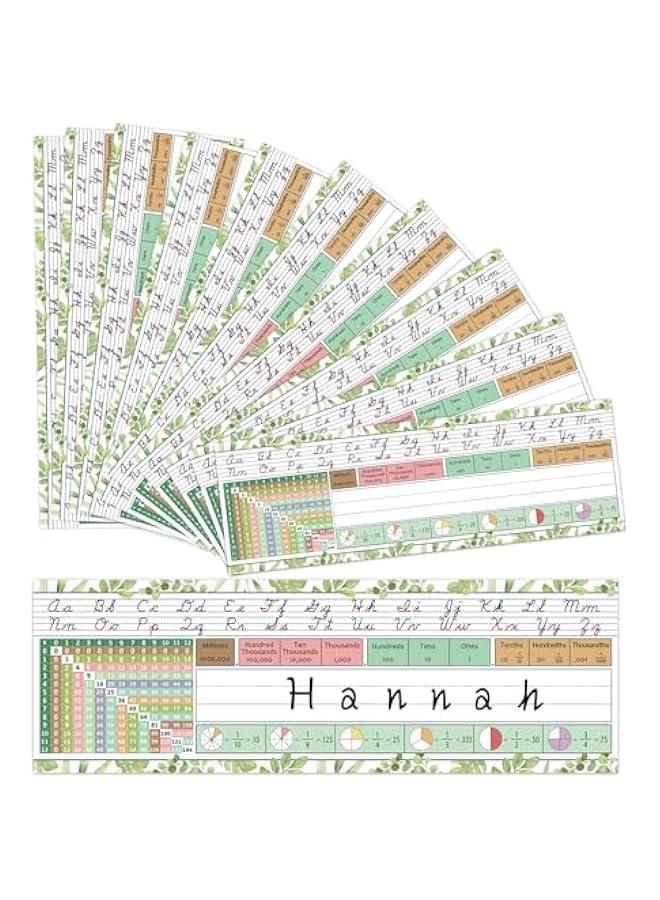 Arabest 36PCS Boho Desk Name Tags for Classroom Greenery Traditional ...
