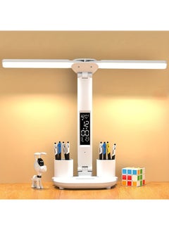 Jomoo Double Head LED Desk Lamp, Foldable Table Lamp with Smart LED ...