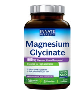 Innate Vitality Magnesium Glycinate 500mg 120 Veggie Caps UAE | Dubai ...
