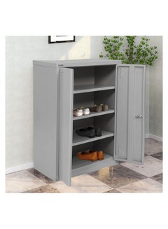 RIGID RIGID Shoe Rack With Doors, Shoe Storage Organizer with 3 Metal ...