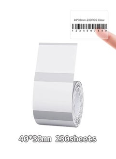 NIIMBOT B21/B1/B3S Waterproof Transparent Thermal Label Paper for ...