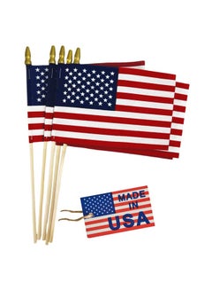 GiftExpress Set Of 12, Proudly Made In U.S.A. Small American Flags 4X6 ...