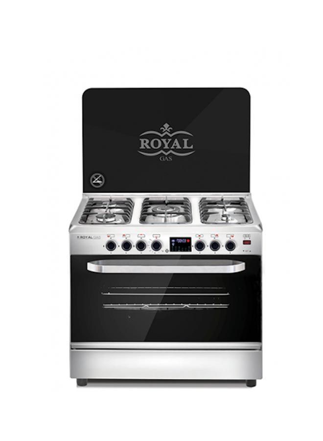 ROYAL GAS Royal Master Chef Pro Full Safety Cooker With Fan 5 Burners ...