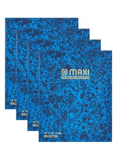 Maxi 4-Piece Register Book 10x8 Inch Size 96 Sheets UAE | Dubai, Abu Dhabi