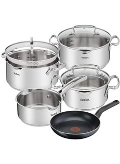 Tefal TEFAL 8 Piece Duetto Plus Pot Set With Issencia 32cm Frying Pan ...