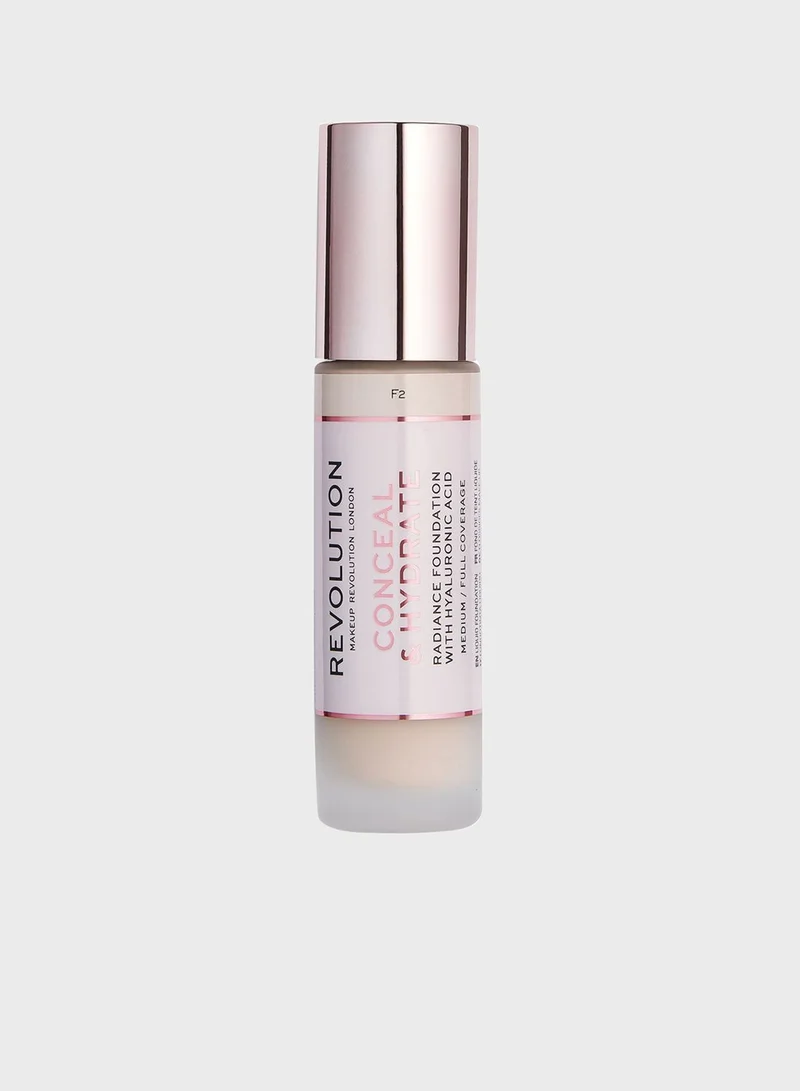REVOLUTION Conceal & Hydrate Foundation F2 for Women | Best Price KSA