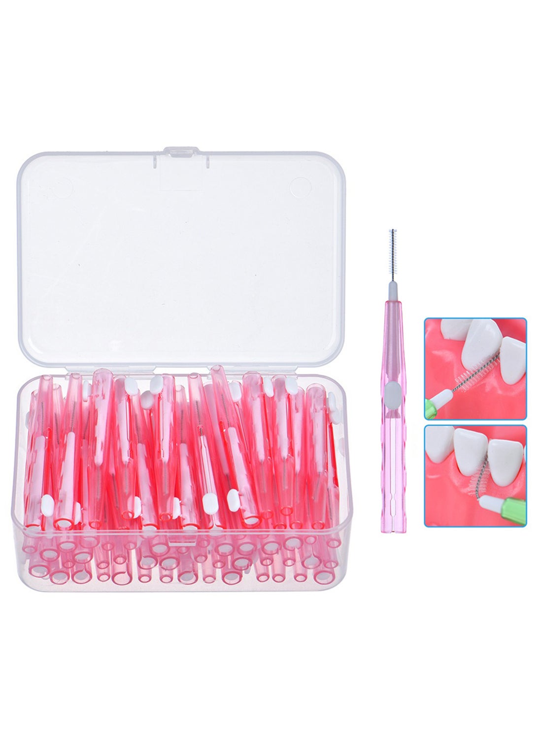 Generic Push-Pull Interdental Brush, I-Shaped Interdental Tooth ...
