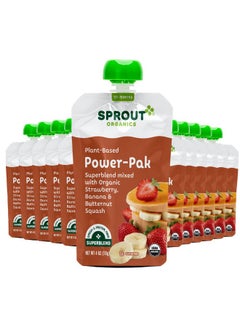SPROUT Sprout Organic Baby Food, Stage 4 Toddler Pouches, Strawberry ...