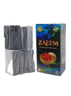 Zaeem 96-Piece Premium Coconut Shell Charcoal Briquettes Black UAE ...