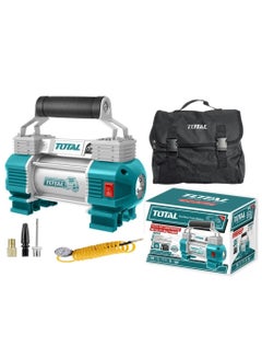 TOTAL Two-cylinder 12-volt car compressor with connections | Best Price ...